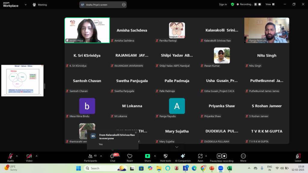 Training/Webinar – Project Caca